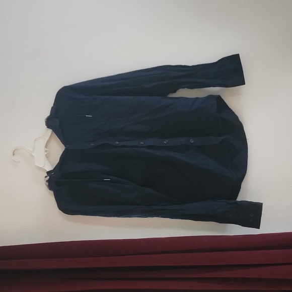 Nomad | Shirts | Nomad Mens Button Up Shirt Jacket Blue Hoodie With ...